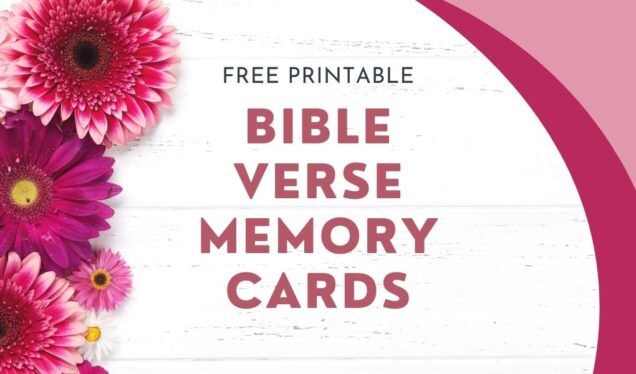 Bible Verse Cards - Free Printable Scripture Cards