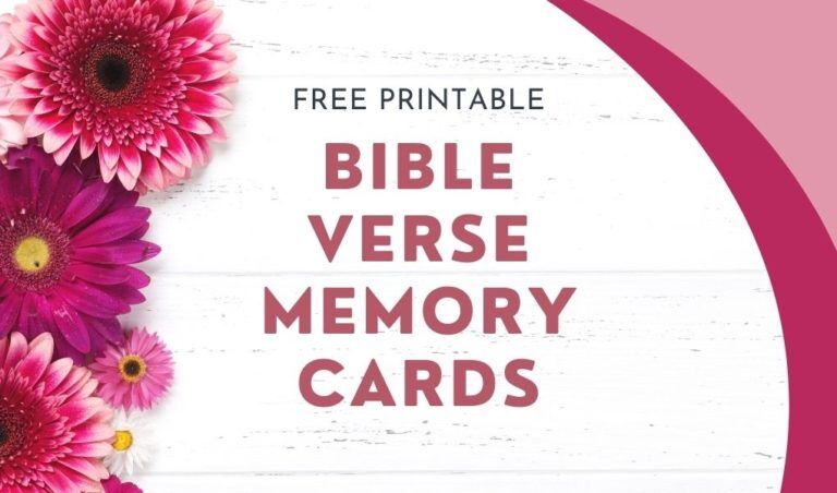 Bible Verse Cards - Free Printable Scripture Cards